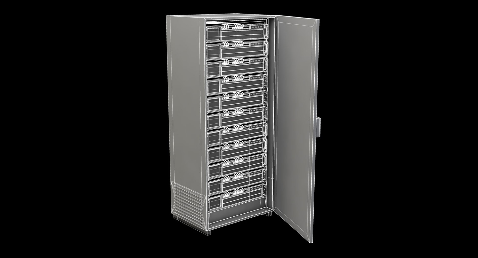 3d server rack