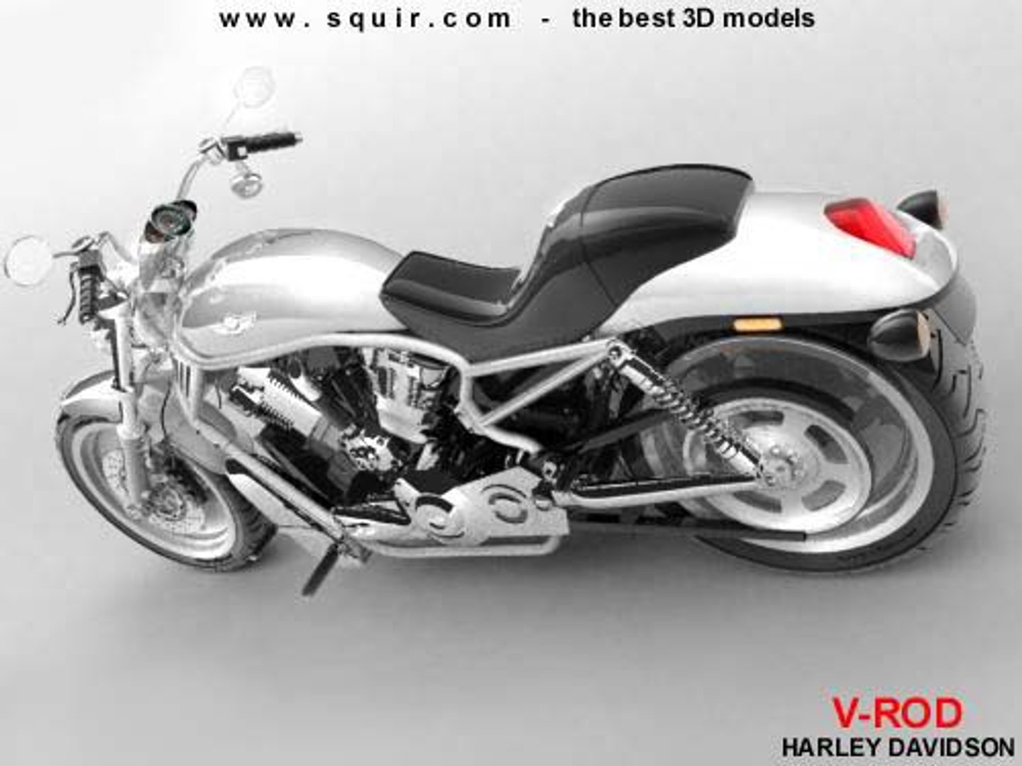 Harley-davidson V-rod 3d Model