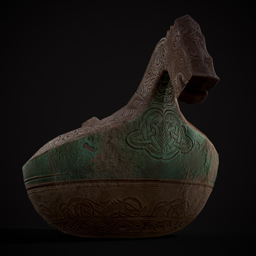 3D Viking Ale Bowl - TurboSquid 2037793