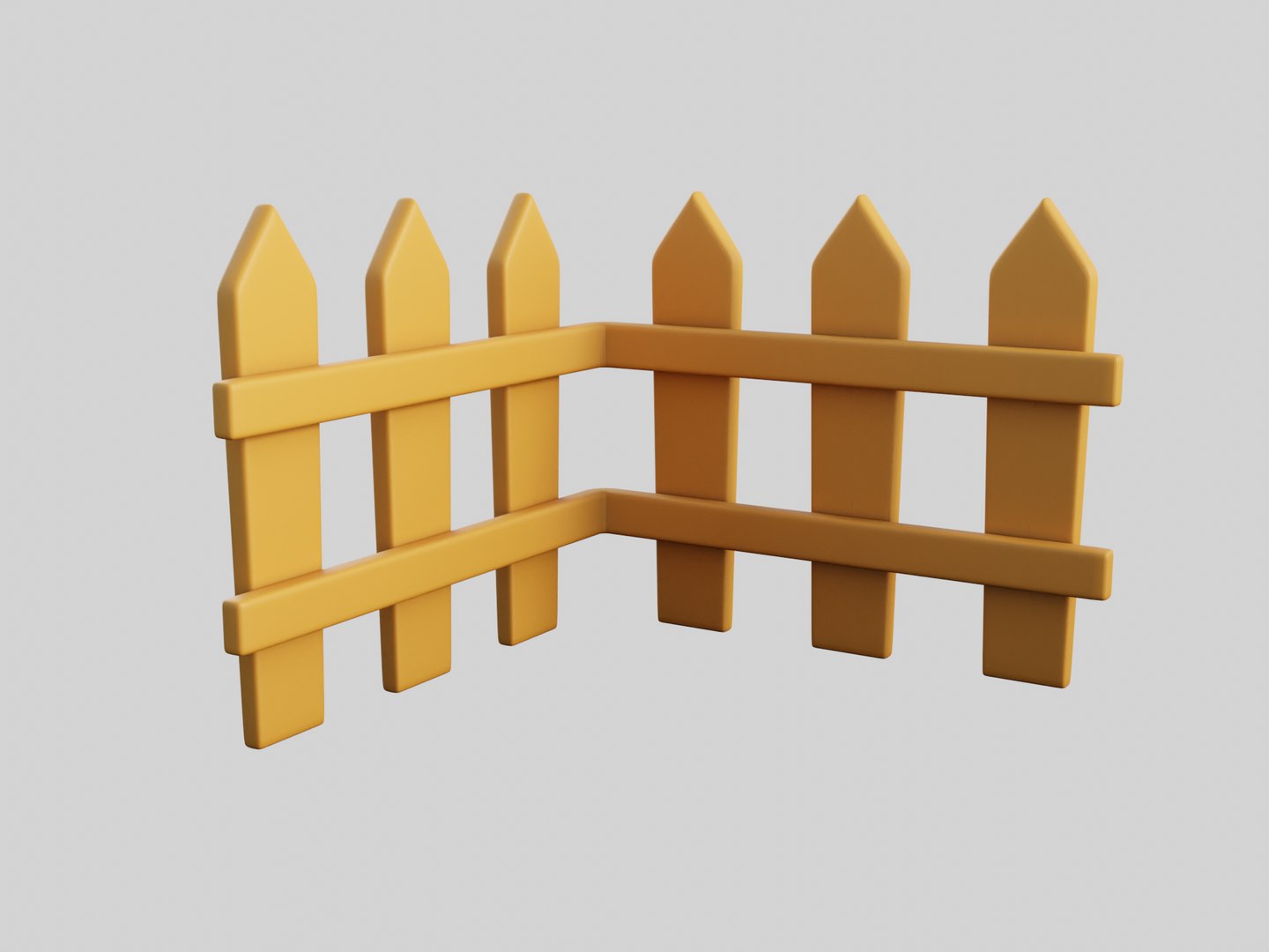 3D Cartoon Fence 5 Model - TurboSquid 1921049