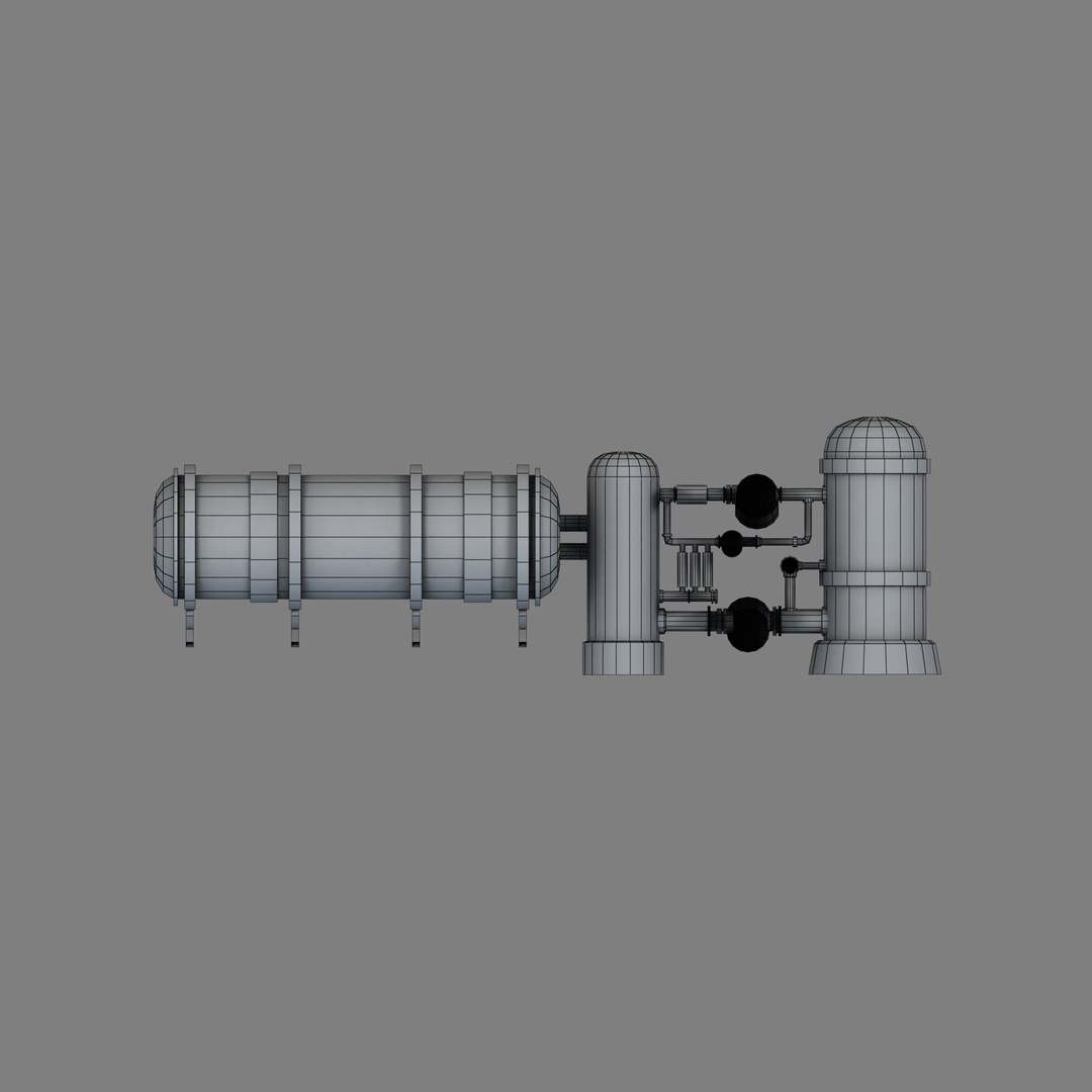 3d Model Industrial Pipe