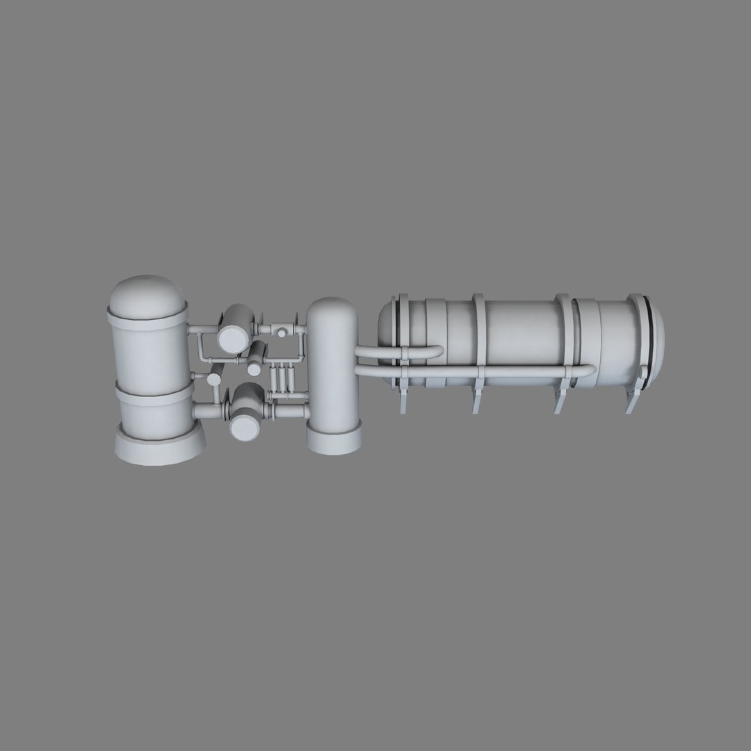 3d Model Industrial Pipe