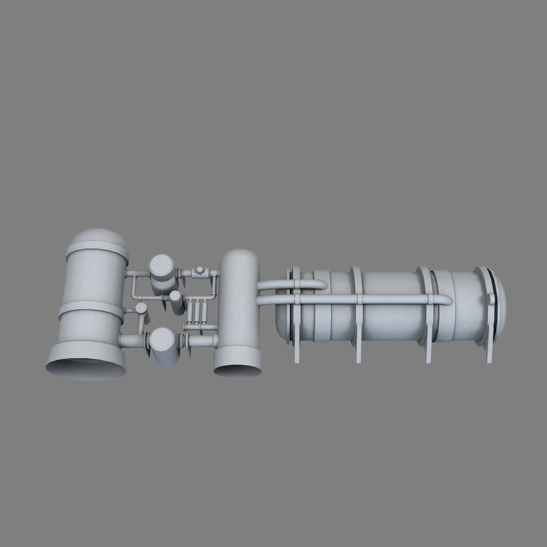 3d Model Industrial Pipe