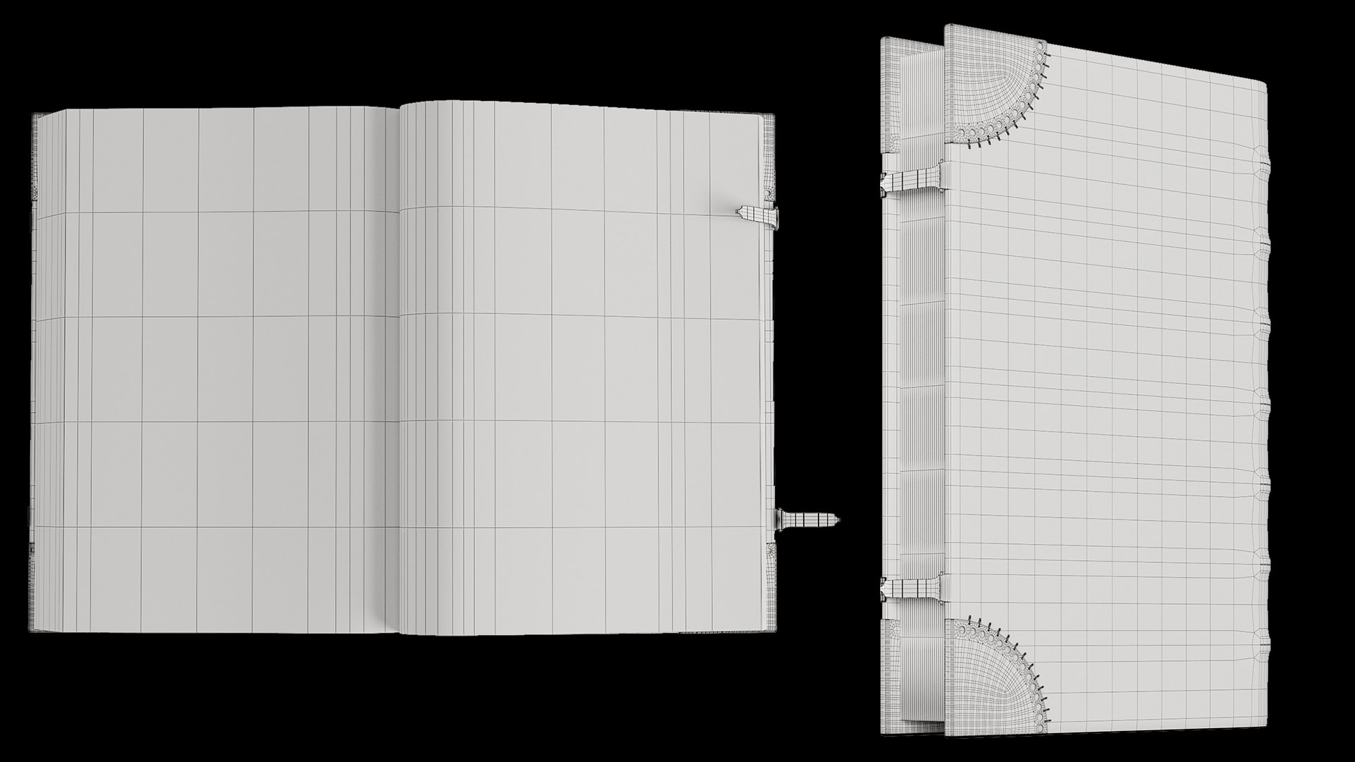 3D Model HISTORICAL LEATHER BOOK VOL01 - TurboSquid 1946336