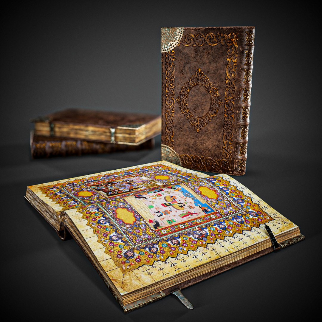 3D Model HISTORICAL LEATHER BOOK VOL01 - TurboSquid 1946336