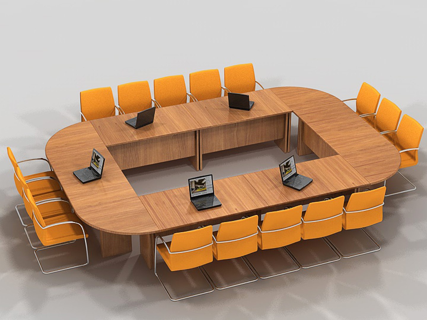 3d Model Meeting Table Ta