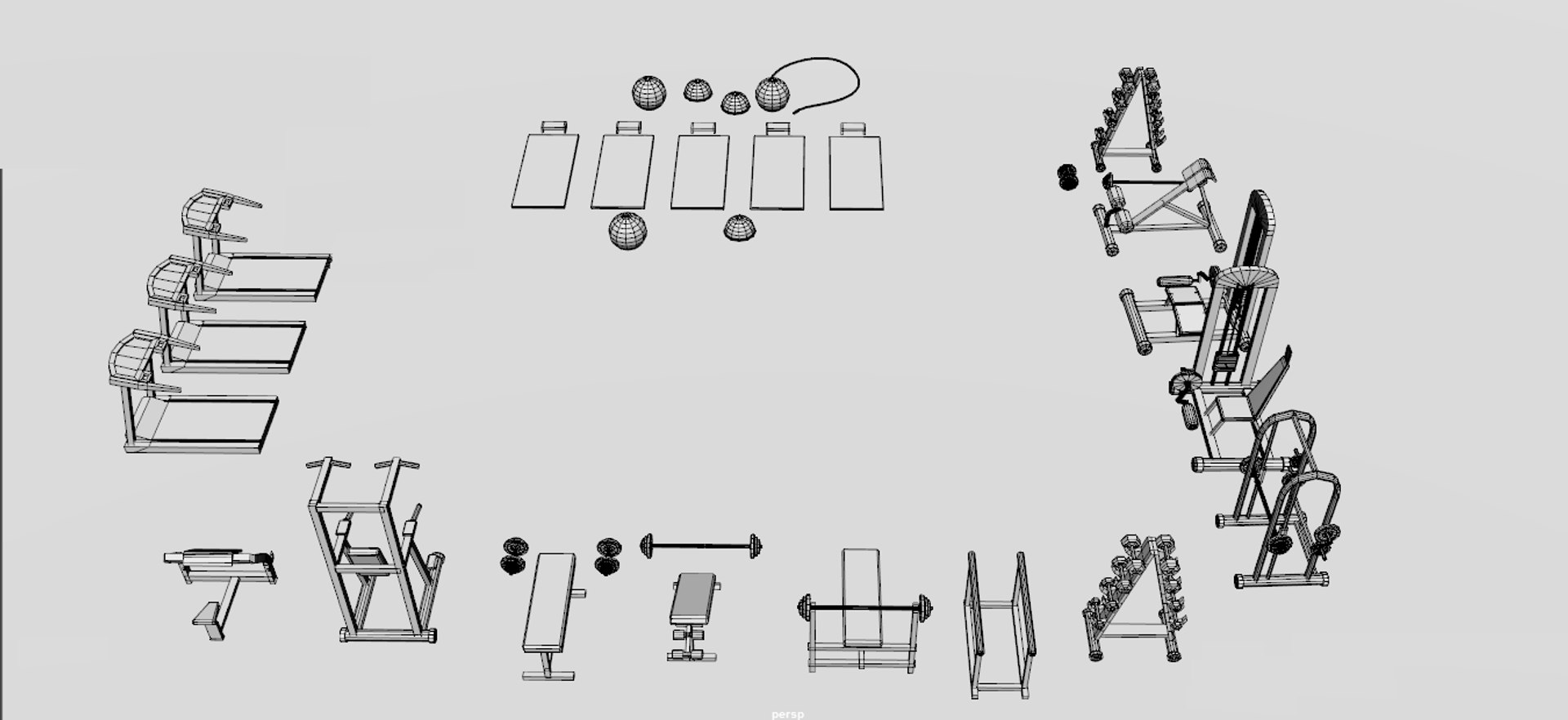 3D Model Sport Gym Fitness - TurboSquid 1579109