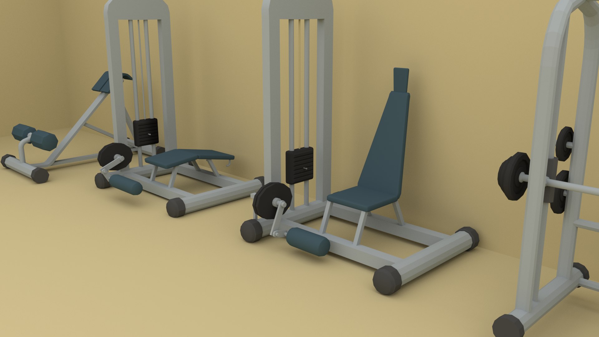 3D Model Sport Gym Fitness - TurboSquid 1579109