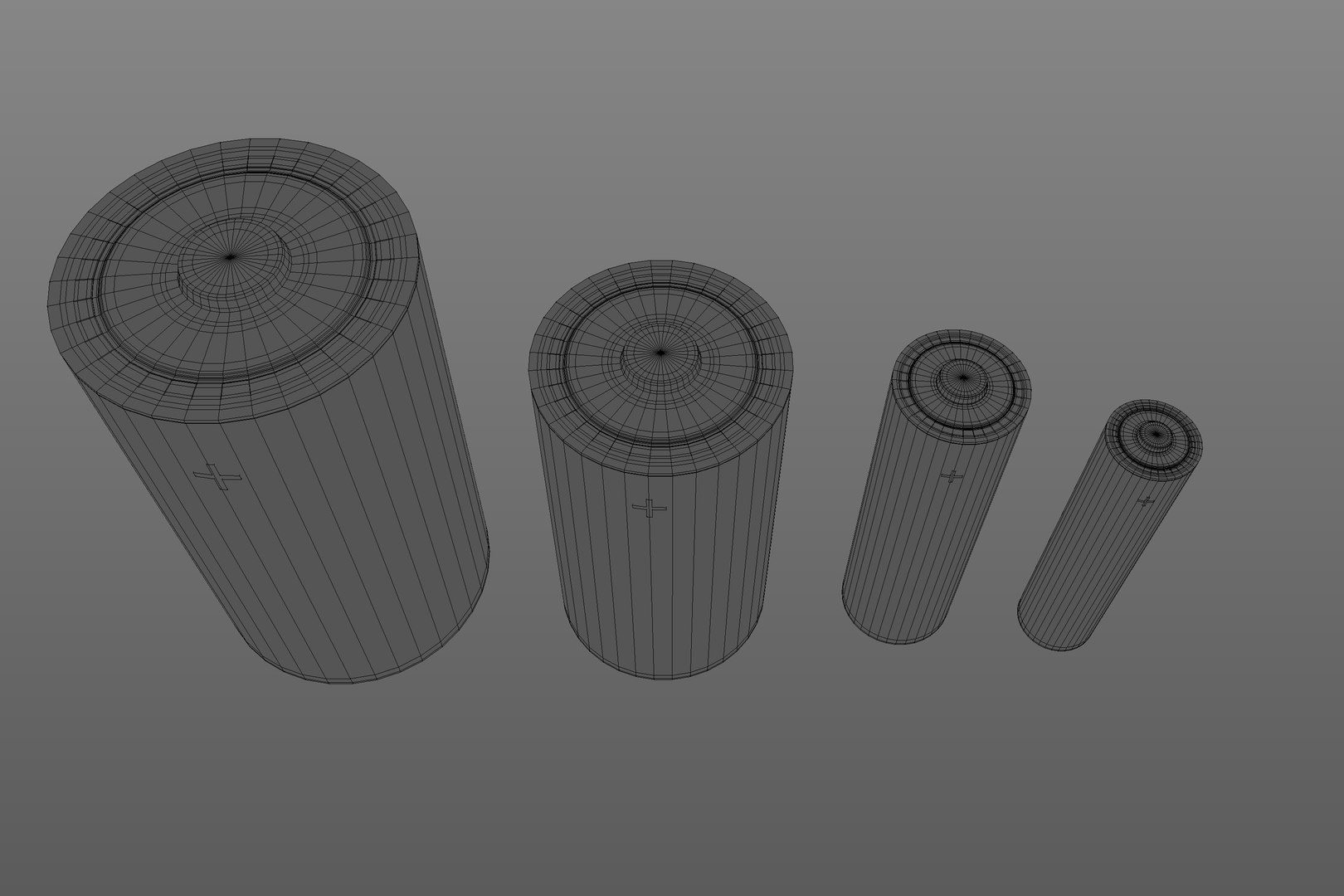 Batteries Set 3D Model - TurboSquid 2198455