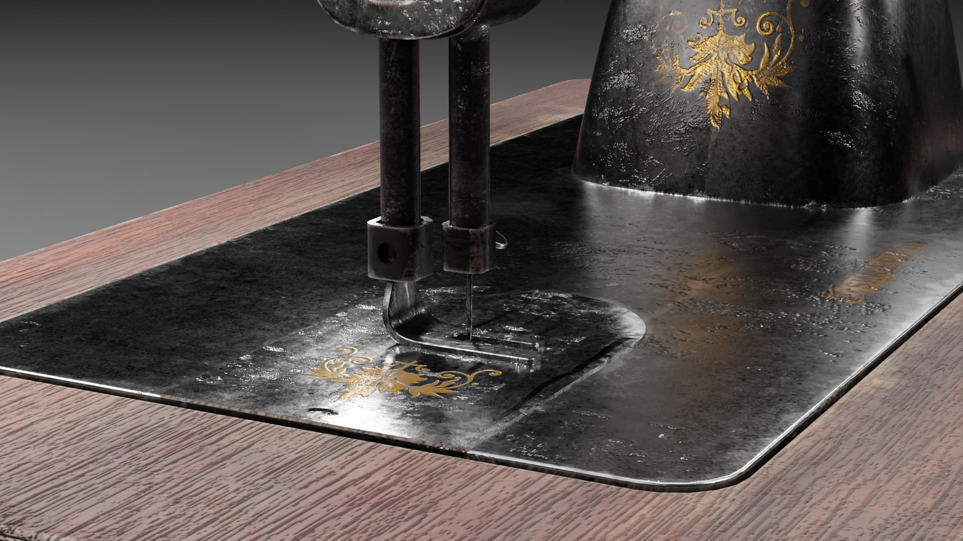 3D Singer Old Sewing Machine 3D Model And PBR Texture - TurboSquid 2013235