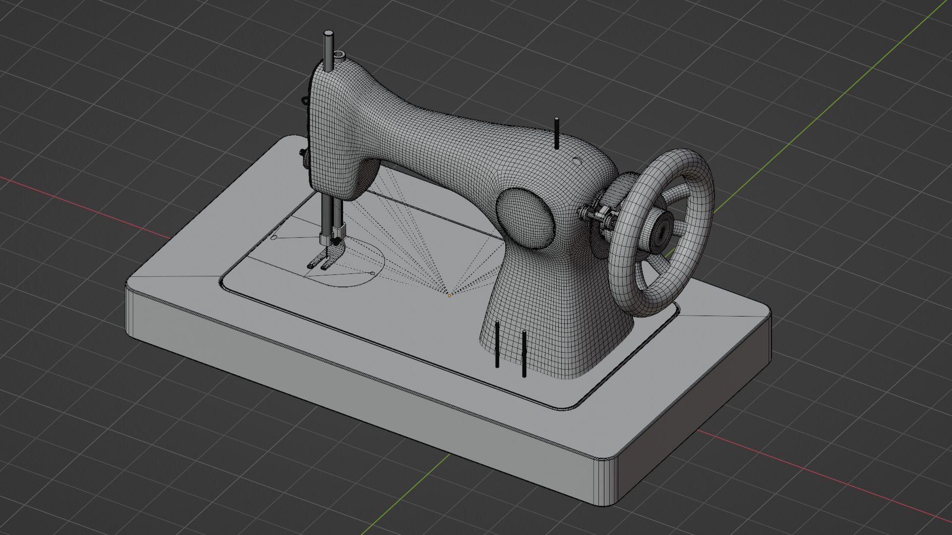 3D Singer Old Sewing Machine 3D Model And PBR Texture - TurboSquid 2013235