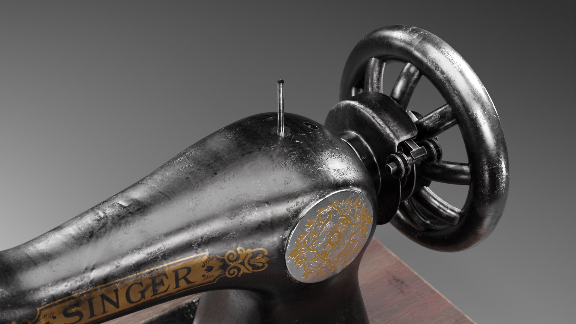 3D Singer Old Sewing Machine 3D Model And PBR Texture - TurboSquid 2013235
