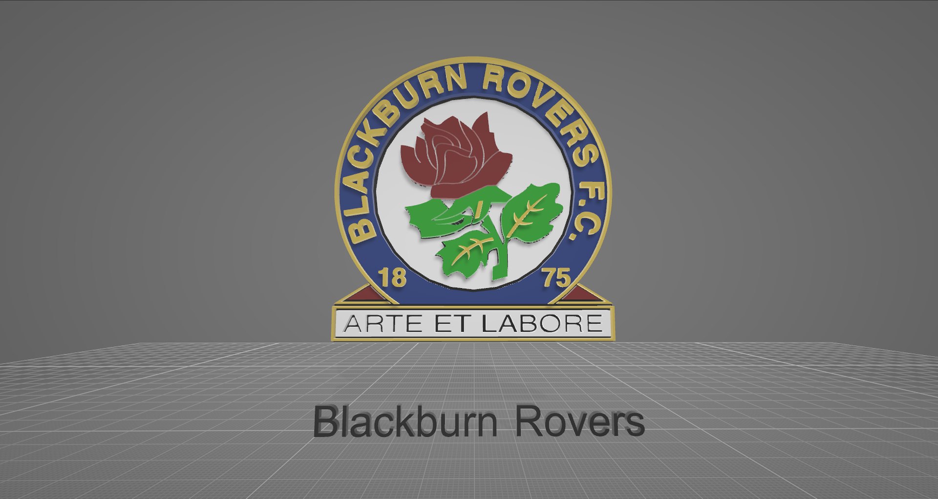 Blackburn Rovers FC Keychan Logo Printable And Renderable 3D ...