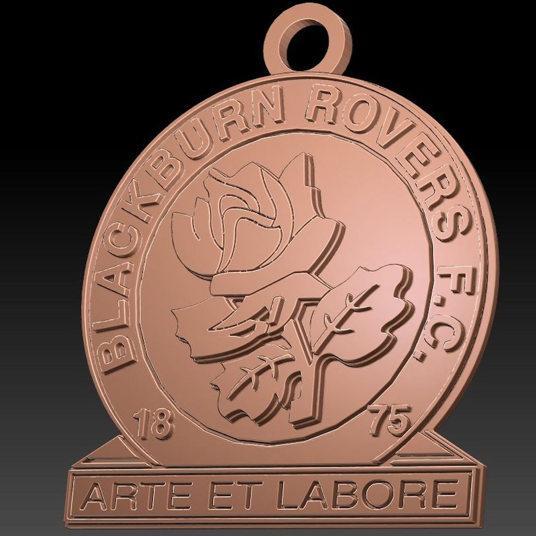 Blackburn Rovers FC Keychan Logo Printable And Renderable 3D ...