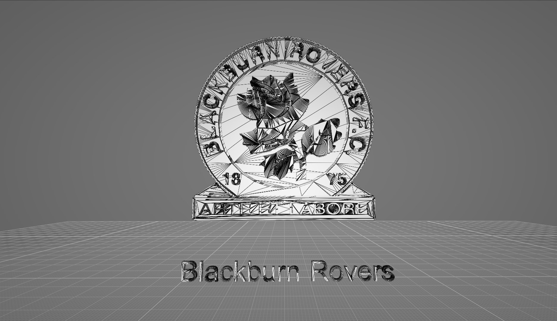 Blackburn Rovers FC Keychan Logo Printable And Renderable 3D ...