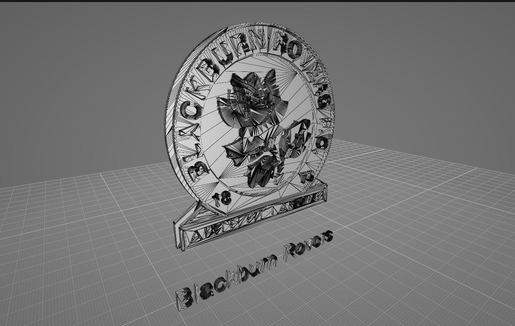 Blackburn Rovers FC Keychan Logo Printable And Renderable 3D ...