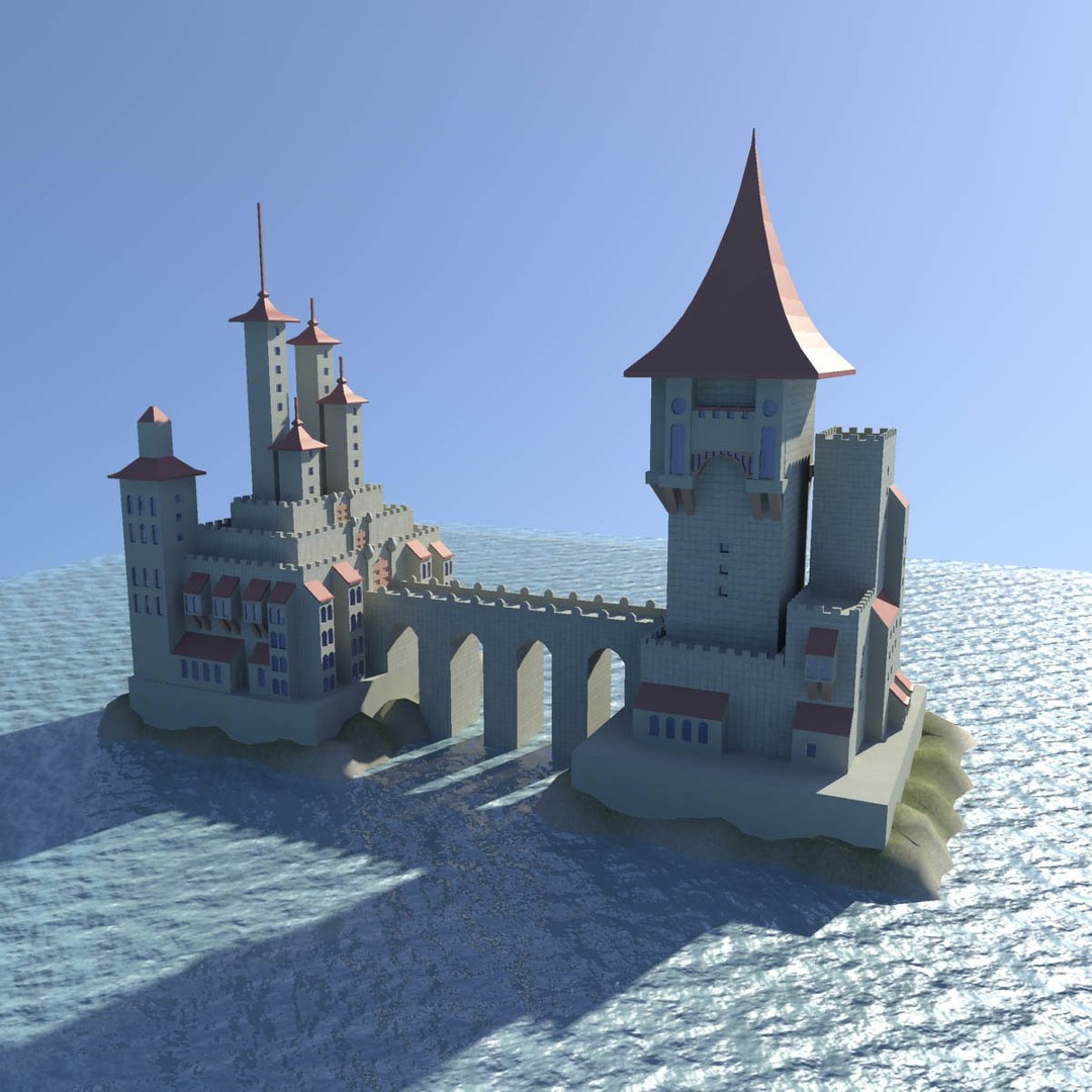 3ds Max Sea Castle