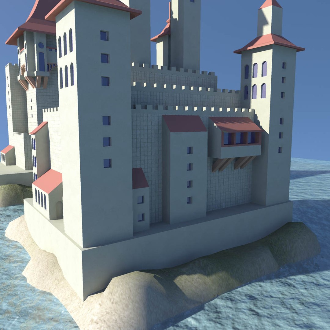 3ds Max Sea Castle