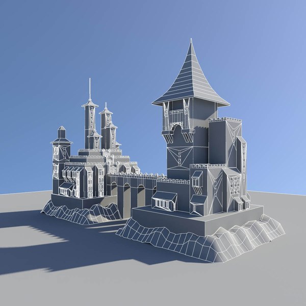 3ds max sea castle