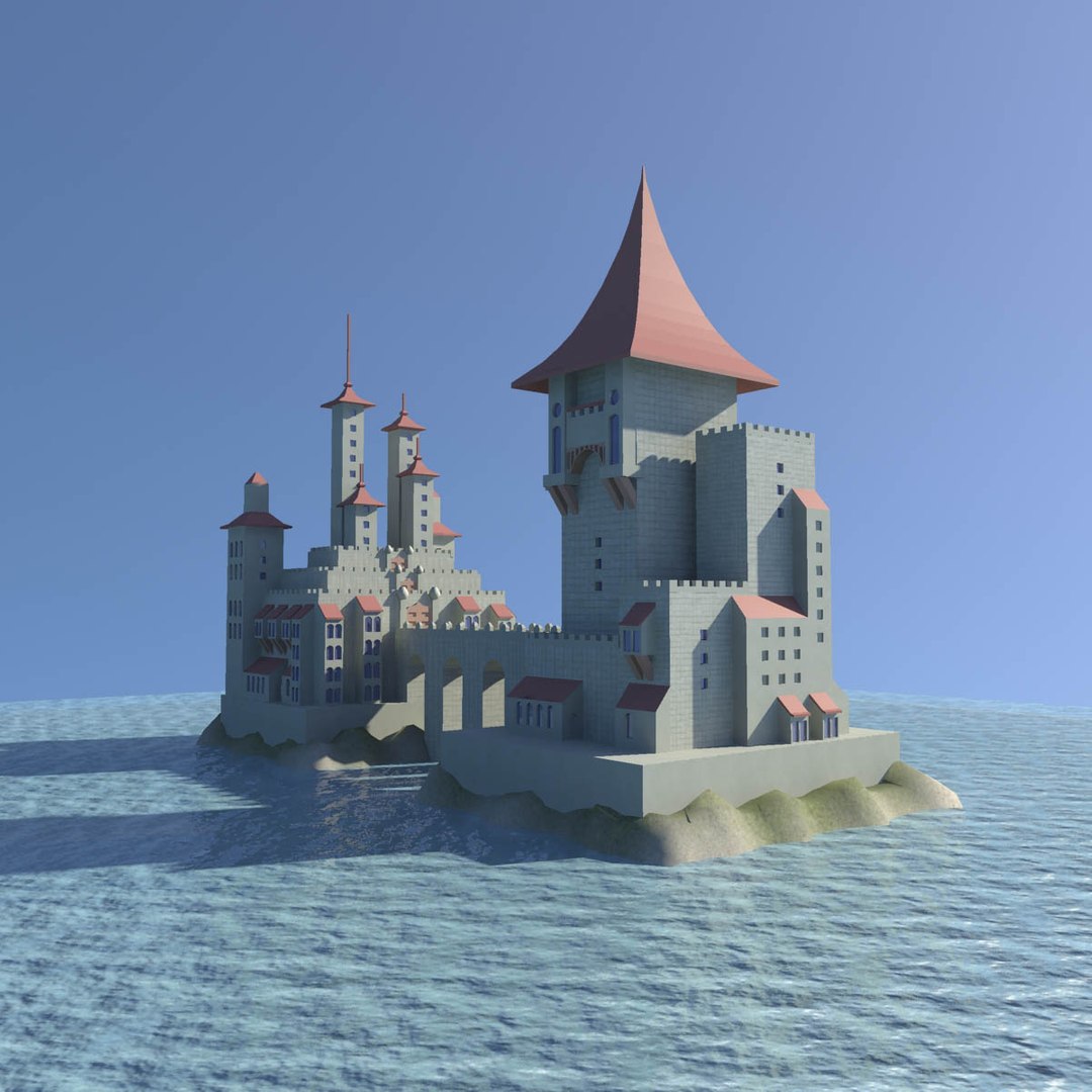 3ds Max Sea Castle