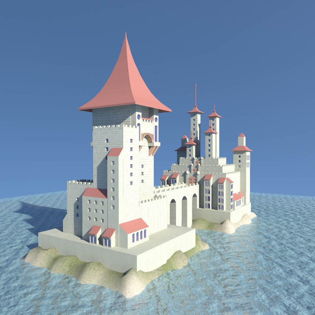 3ds Max Sea Castle