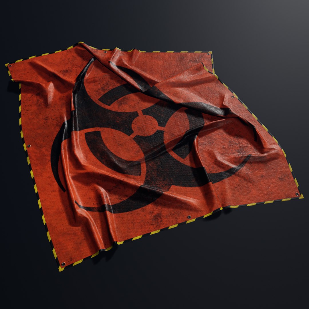 3D model tarpaulin biohazard radiation - TurboSquid 1379293
