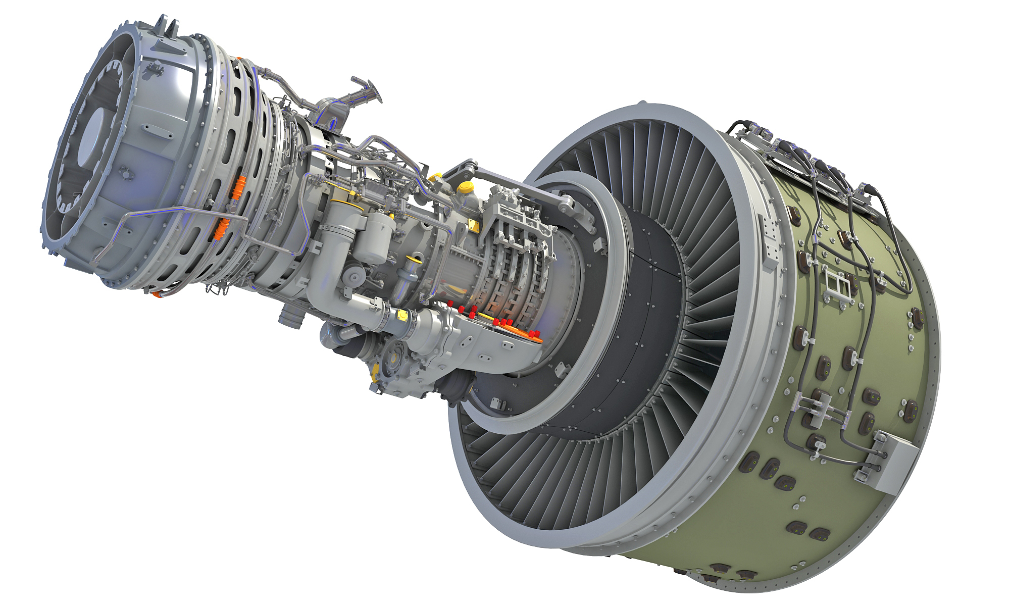Geared turbofan engine 3D model - TurboSquid 1469406