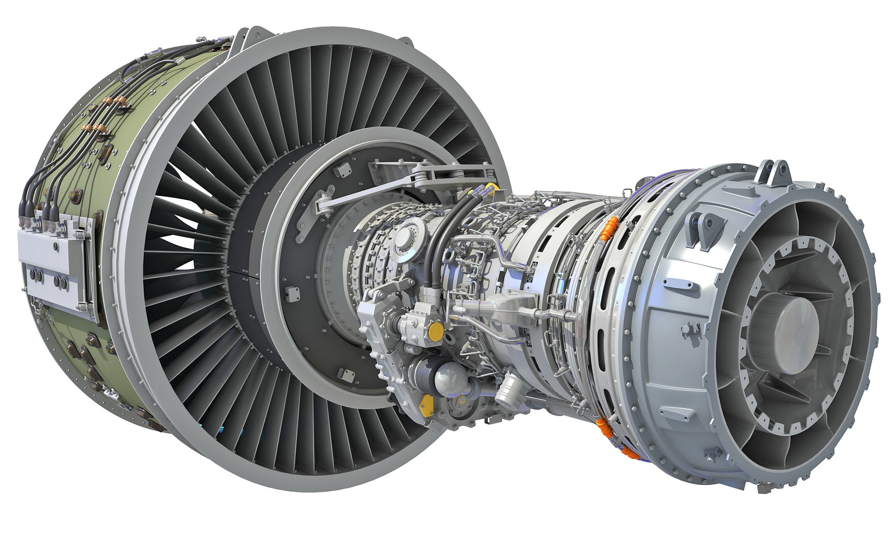 Geared Turbofan Engine 3D Model - TurboSquid 1469406
