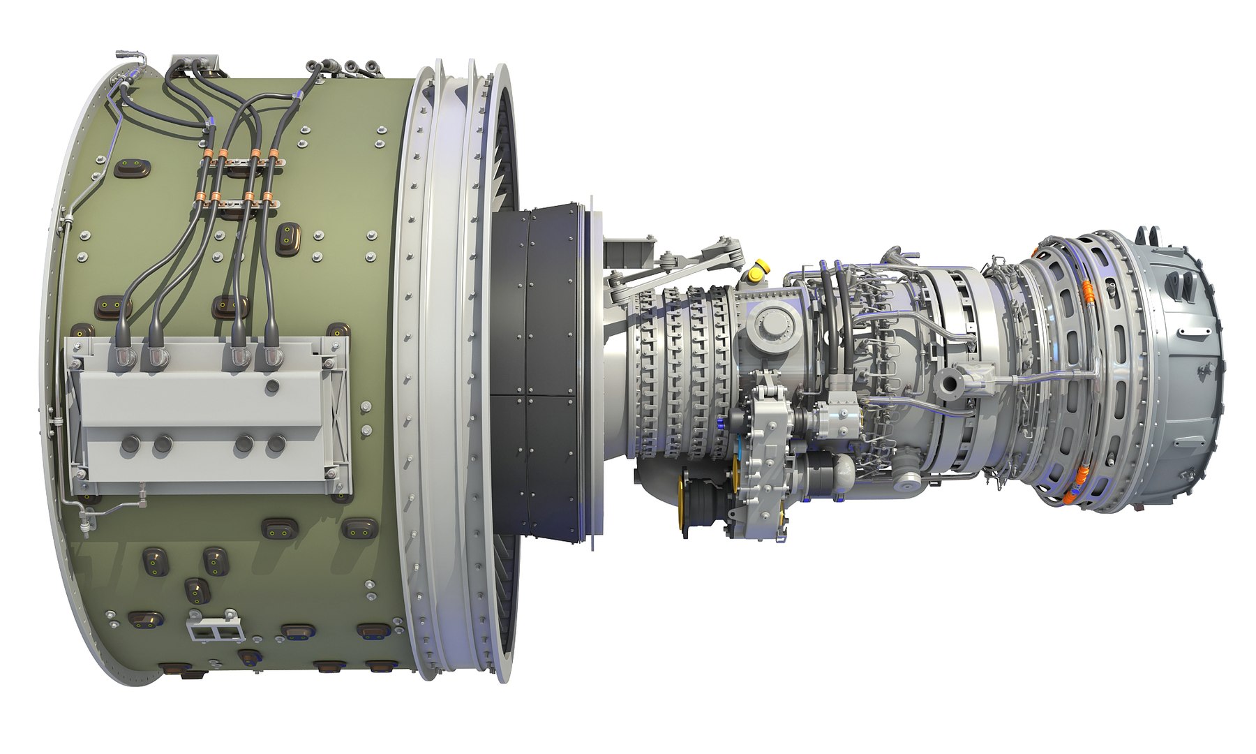 Geared Turbofan Engine 3D Model - TurboSquid 1469406