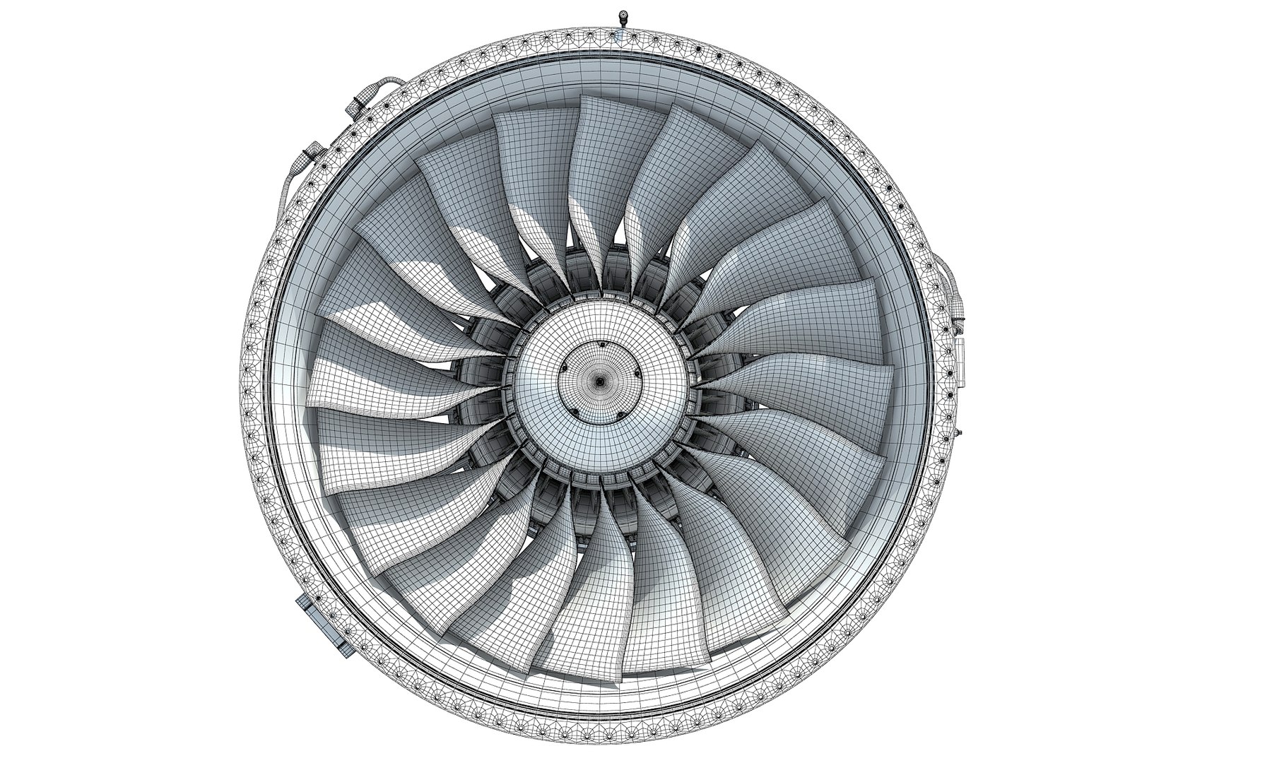 Geared Turbofan Engine 3D Model - TurboSquid 1469406
