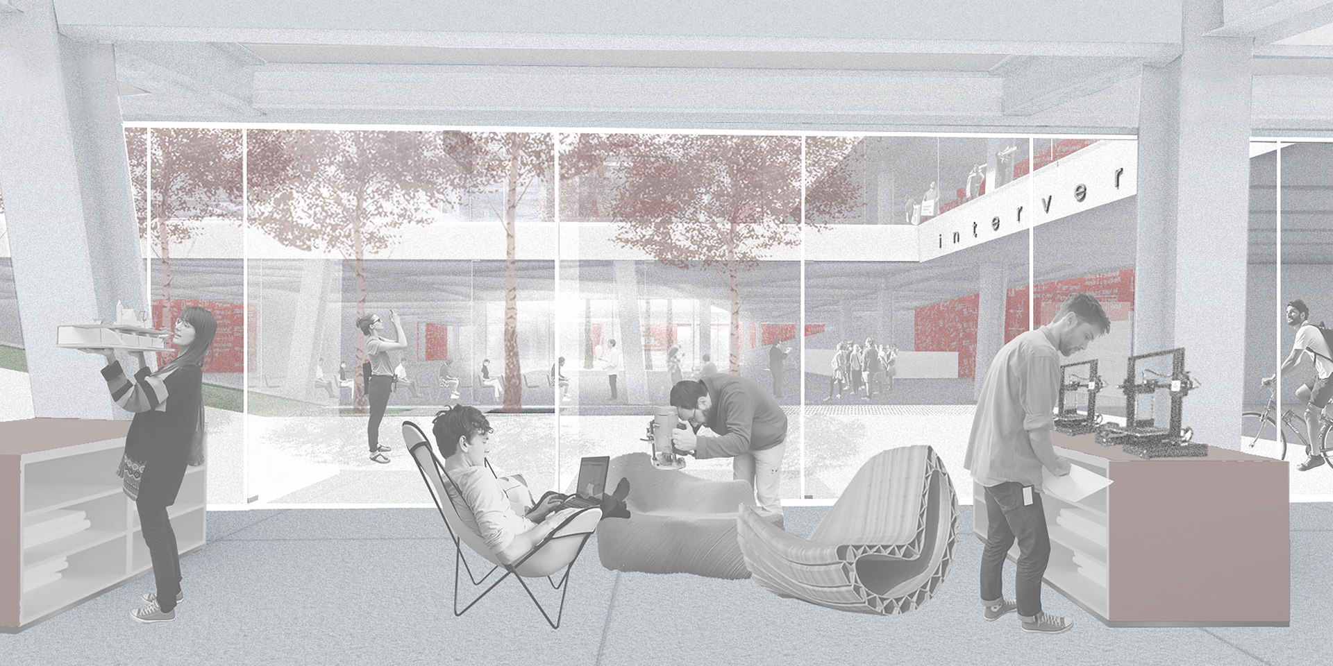 Modern College Campus Building 3D Model - TurboSquid 1843893