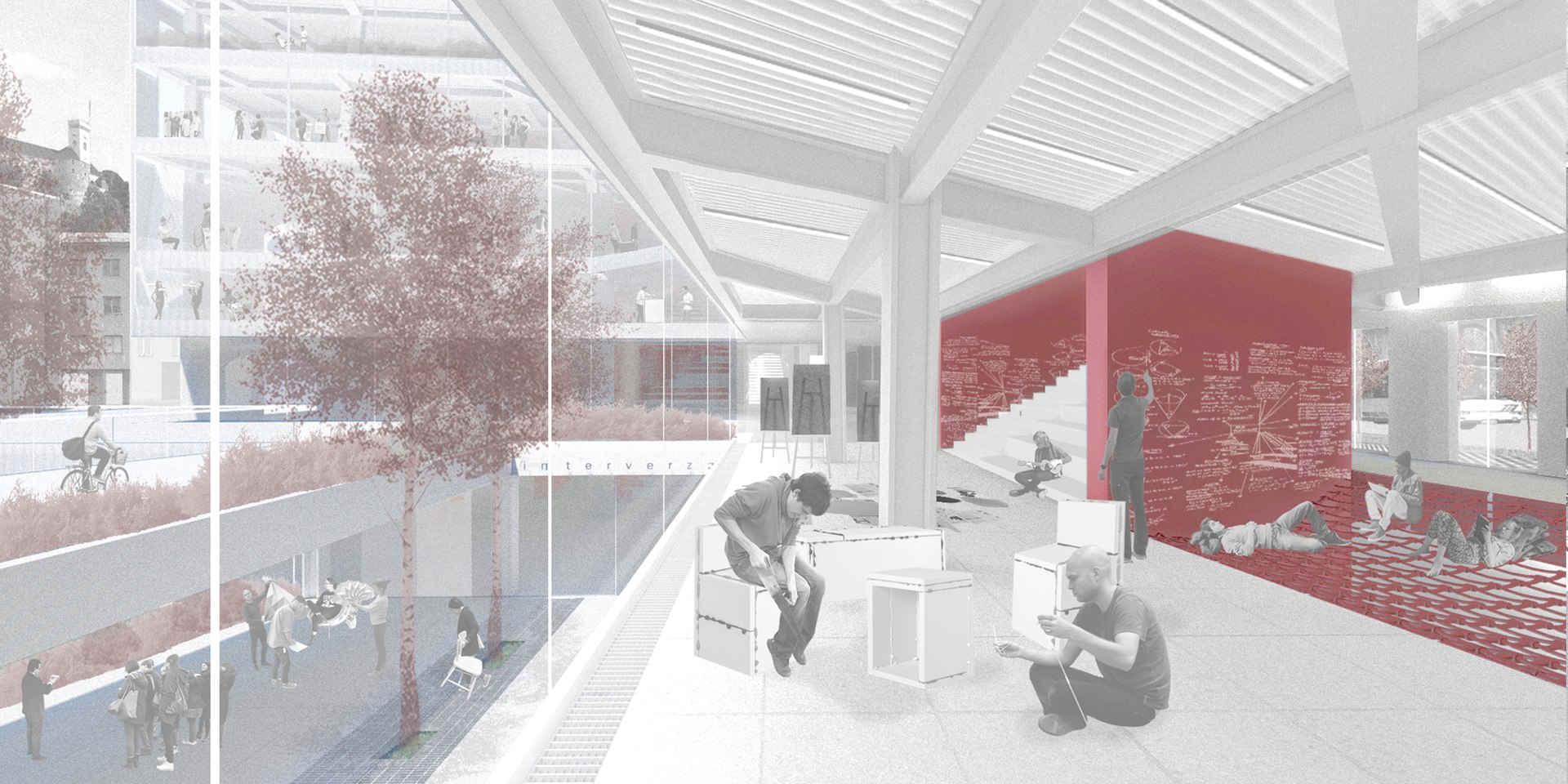 Modern College Campus Building 3D Model - TurboSquid 1843893