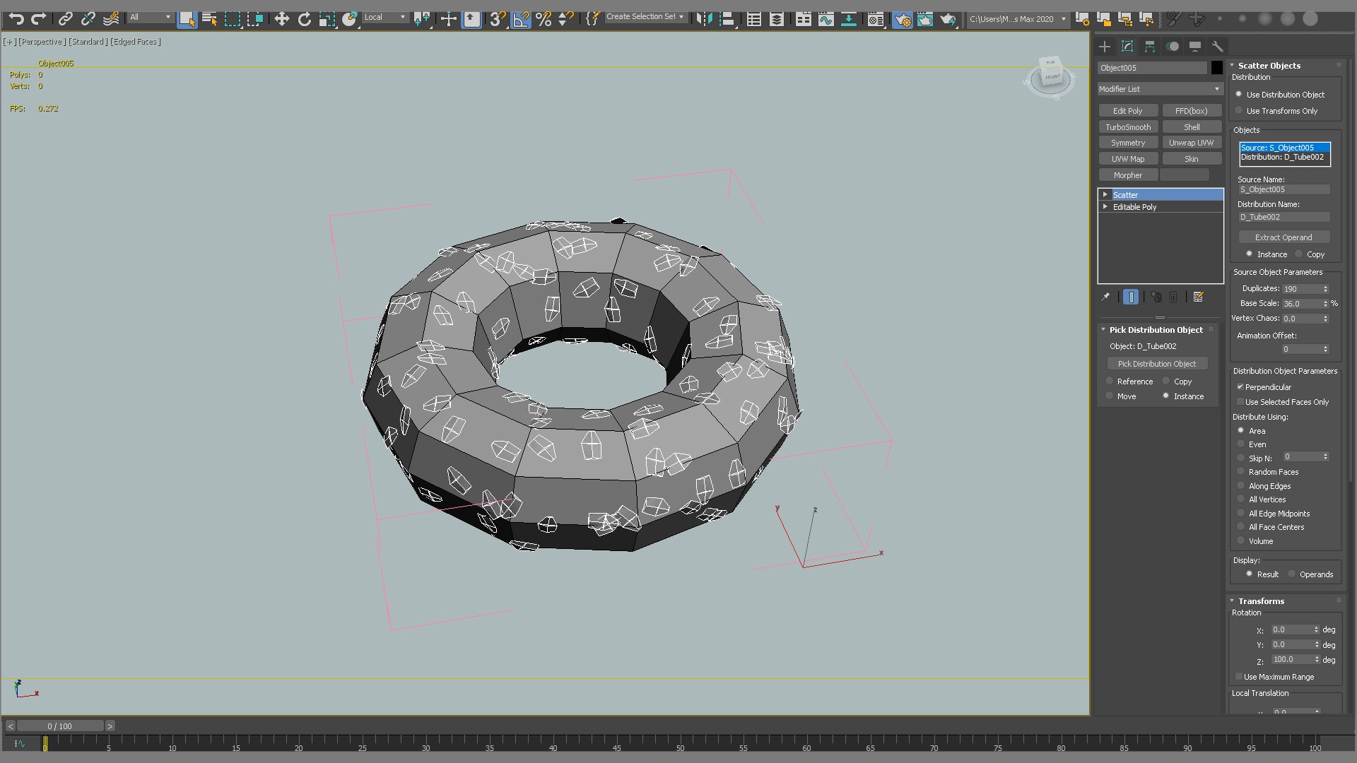 3D Model Low Poly Cartoon Donut 02 - TurboSquid 2030407