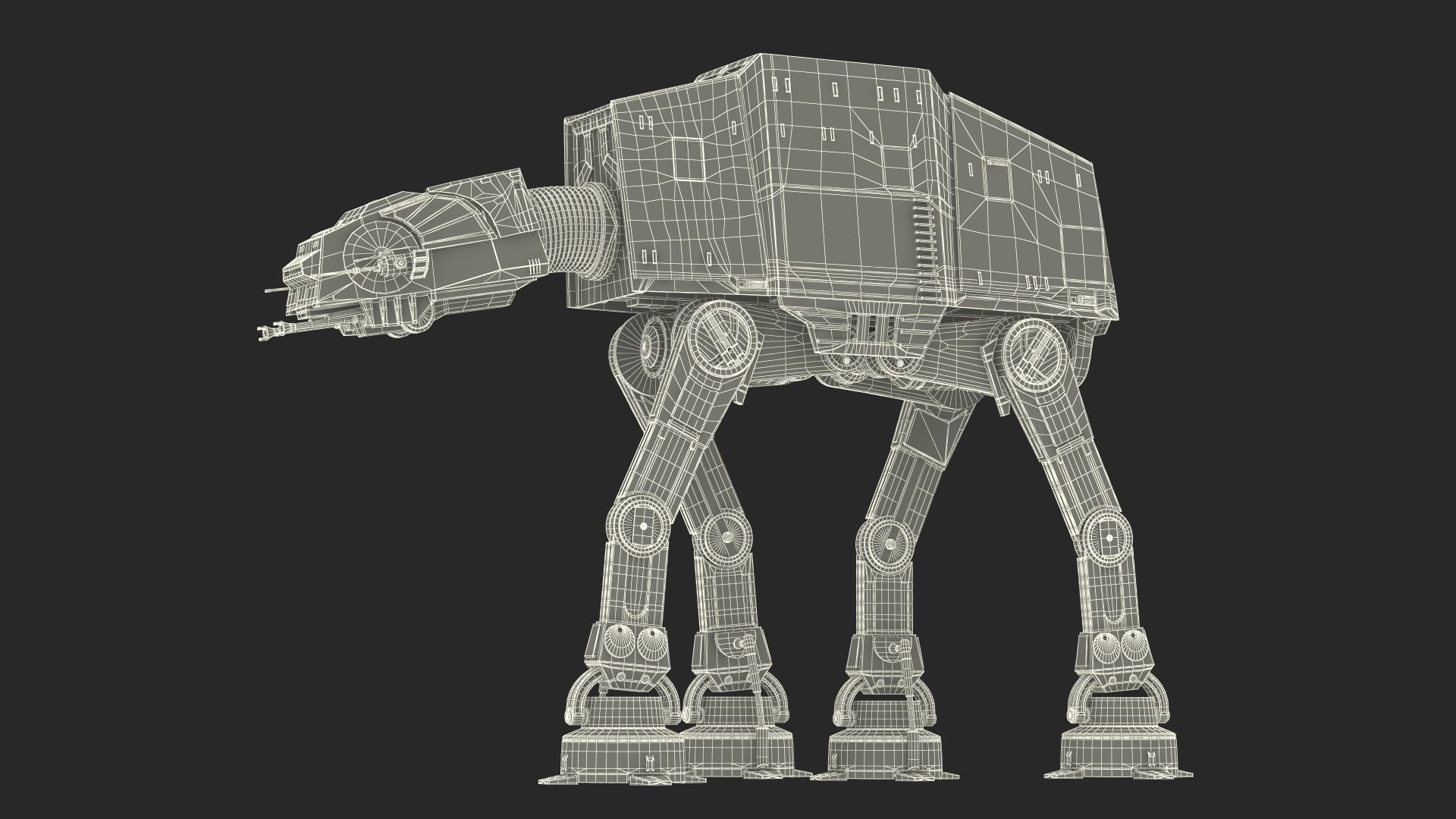 Walk Dirt AT-AT Star Wars 3D Model - TurboSquid 2112350