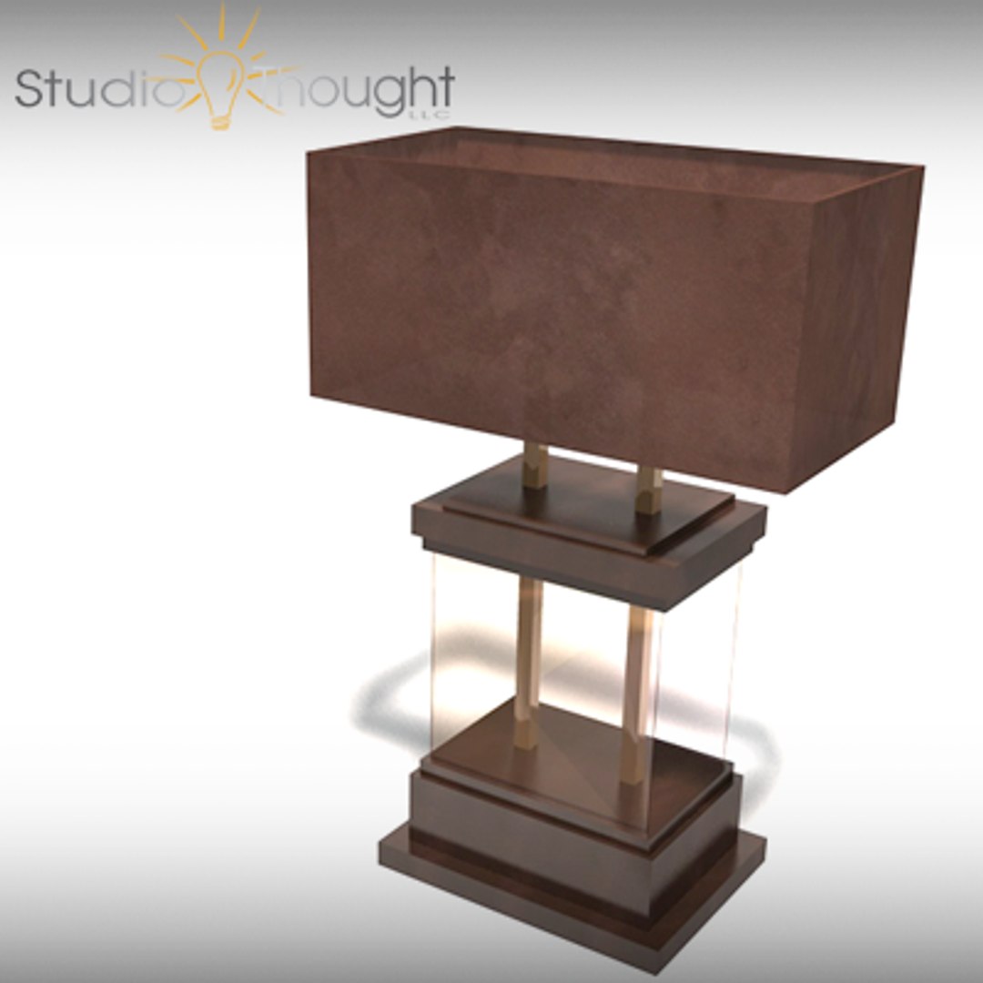 duchamp table lamp desk 3d model