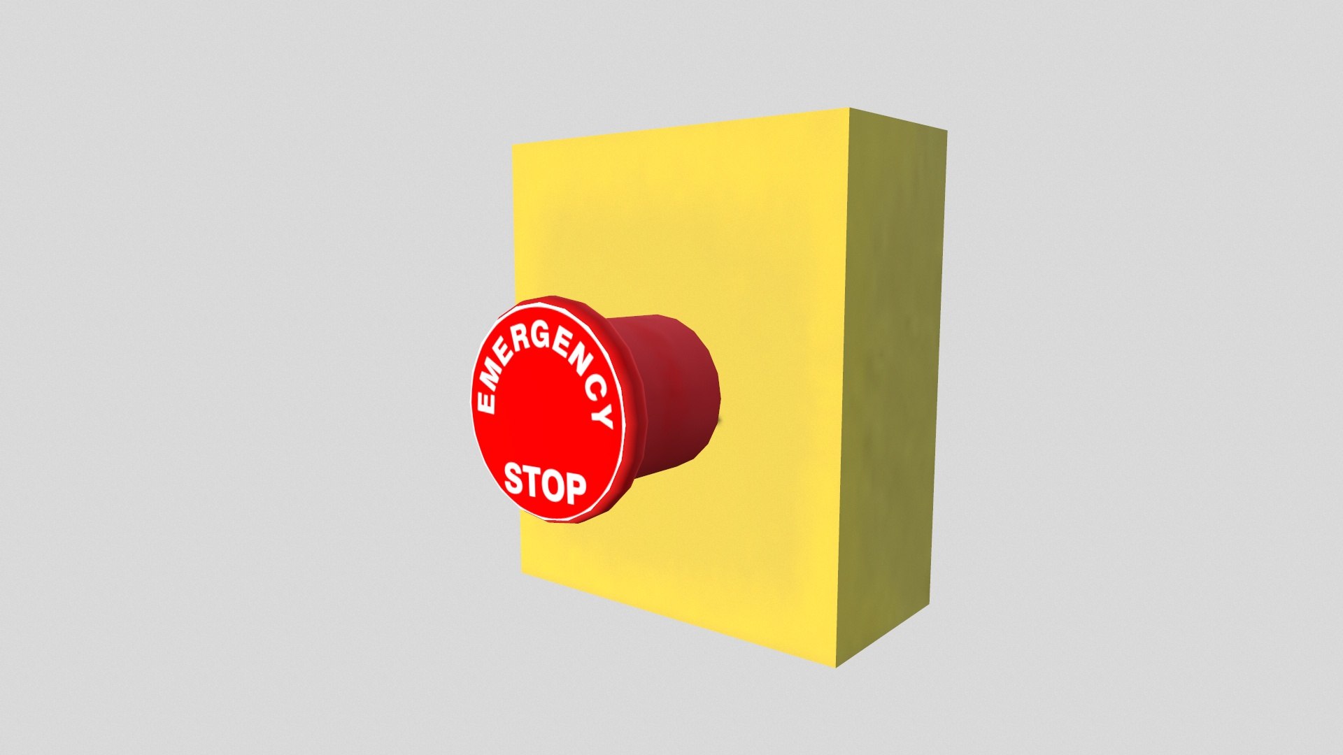 3D Emergency Stop Model - TurboSquid 2321680