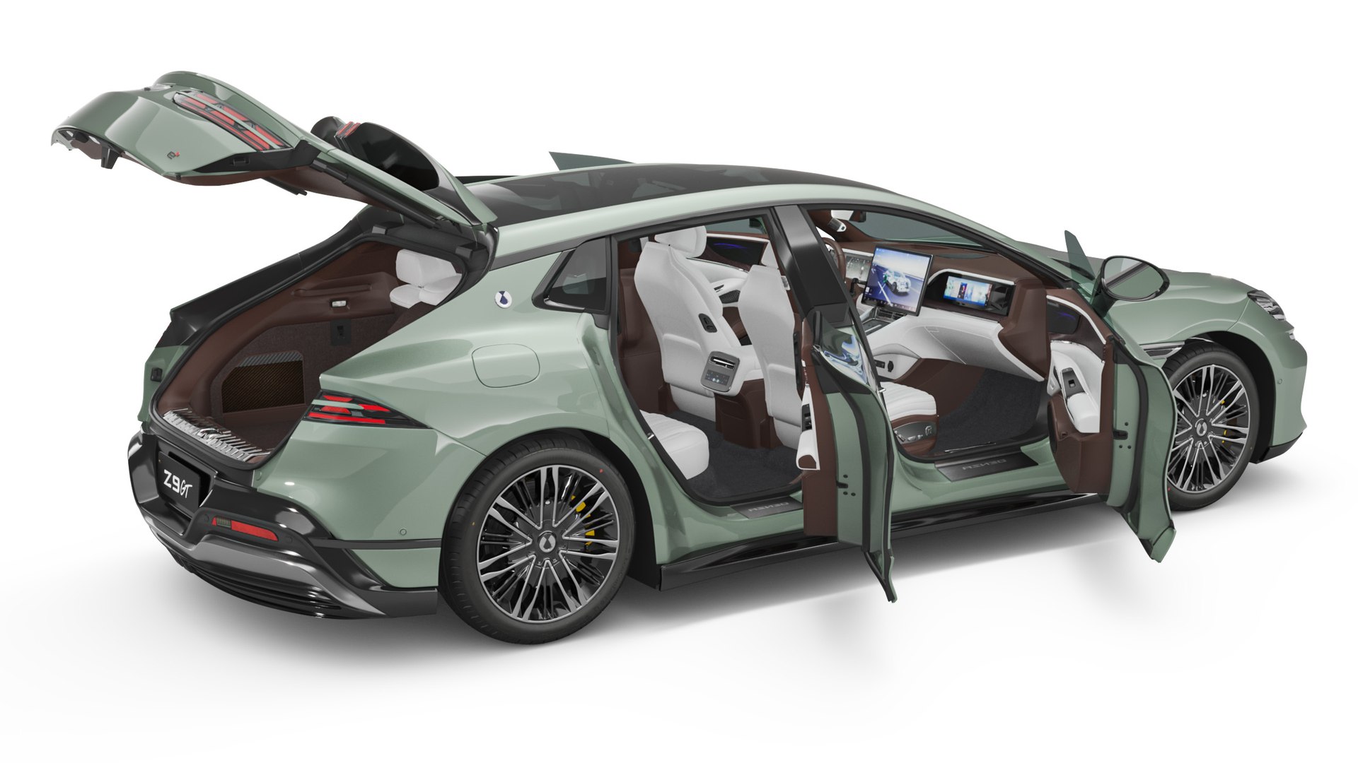 2024 BYD Denza Z9Gt With Interior 3D Model - TurboSquid 2311382