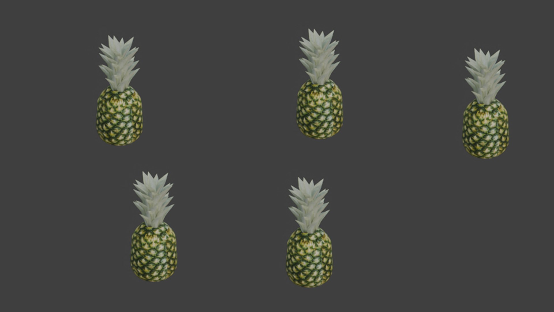 3D 3D Pineapple Simple Model Model - TurboSquid 2385334