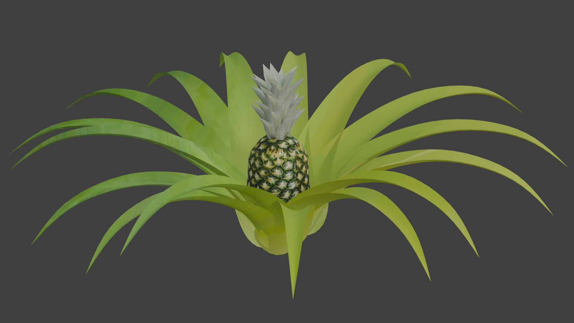 3D 3D Pineapple Simple Model Model - TurboSquid 2385334