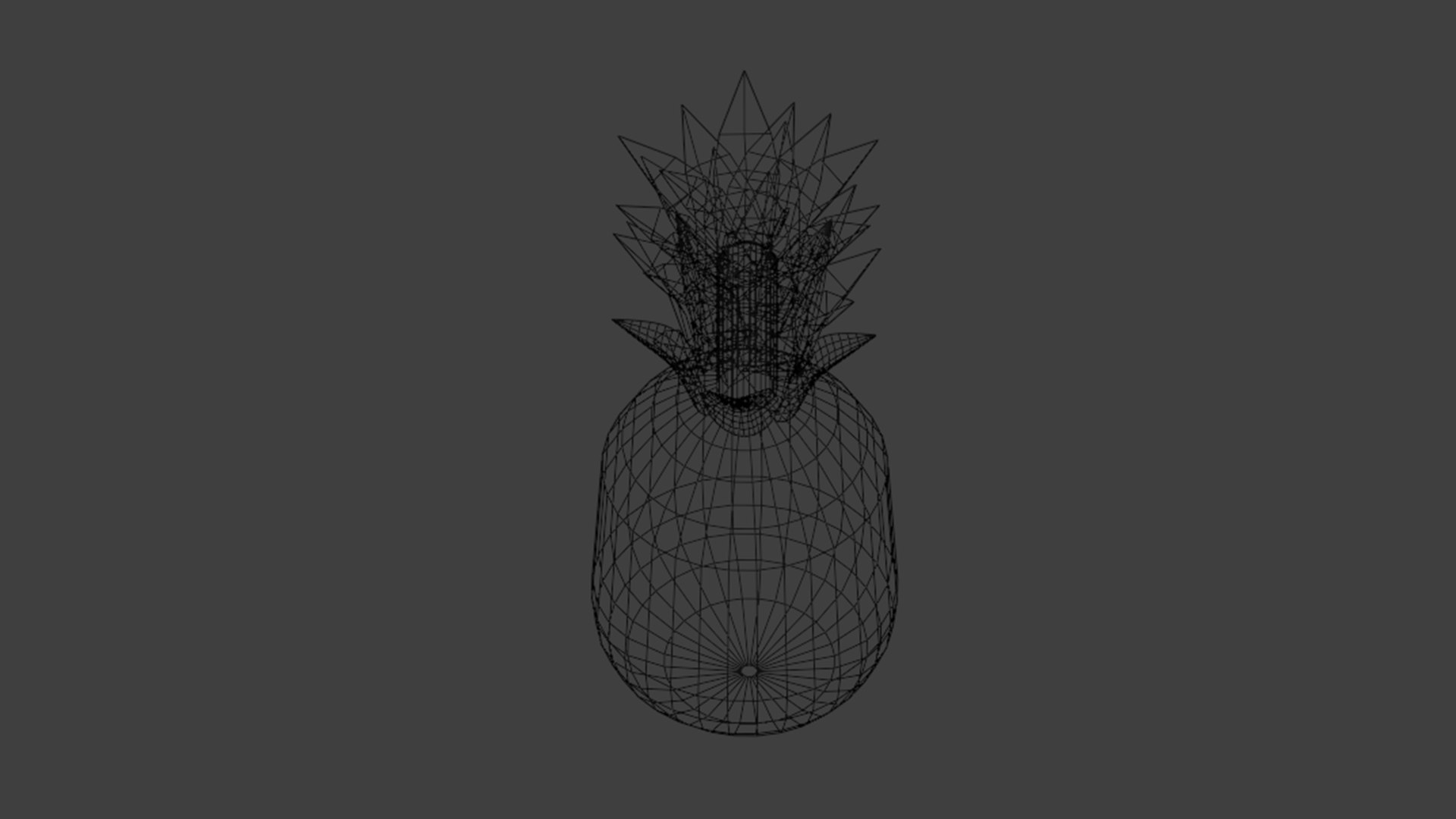 3D 3D Pineapple Simple Model Model - TurboSquid 2385334