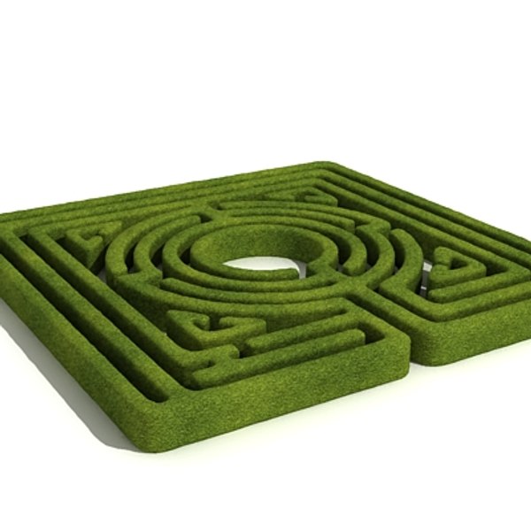 3d model classical labyrinth mazes