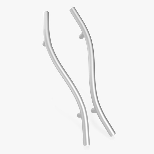 modelo 3d Manijas De Puerta De Metal De Onda Fina - TurboSquid 2235924