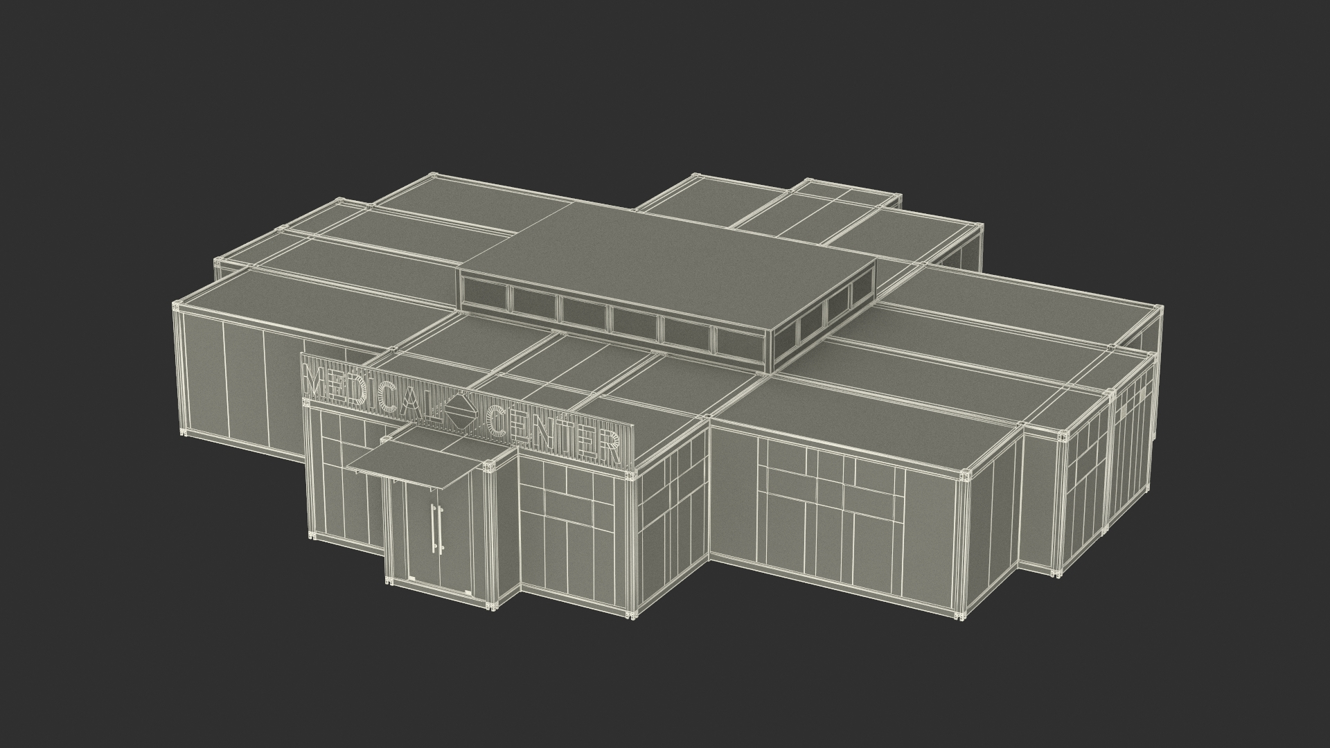 3D Portable Hospital Container Clinic Model - TurboSquid 2214644