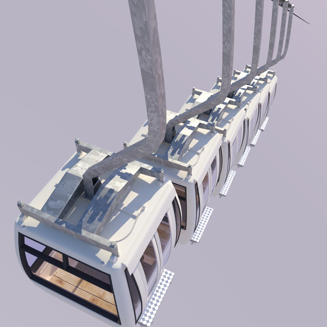 3d Model Cableway Cars