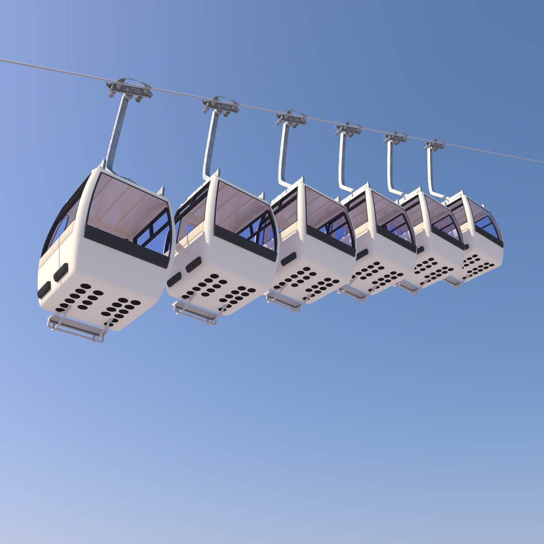 3d Model Cableway Cars