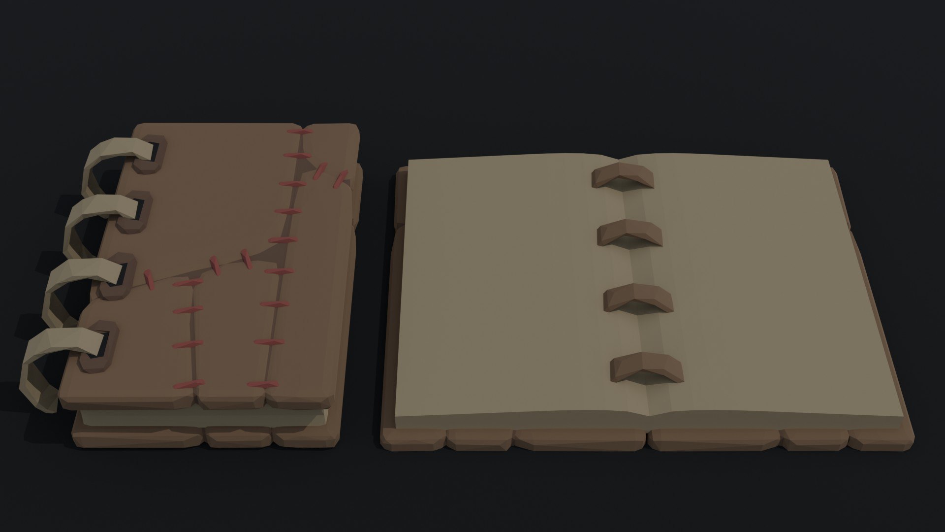 Free Low-poly Cartoon magic book Polygonal 3D model - TurboSquid 2028091