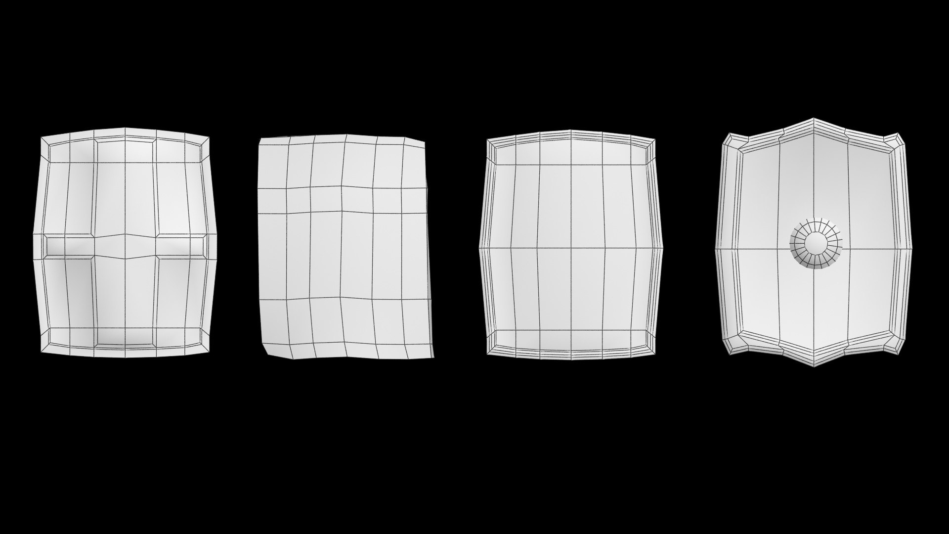 3D square shields pack - TurboSquid 1304727