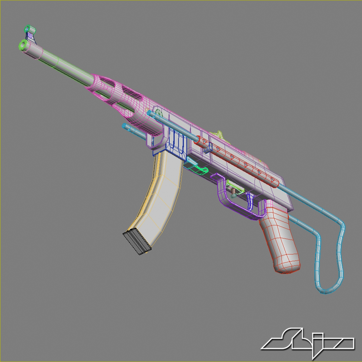 3d k-50m submachine gun