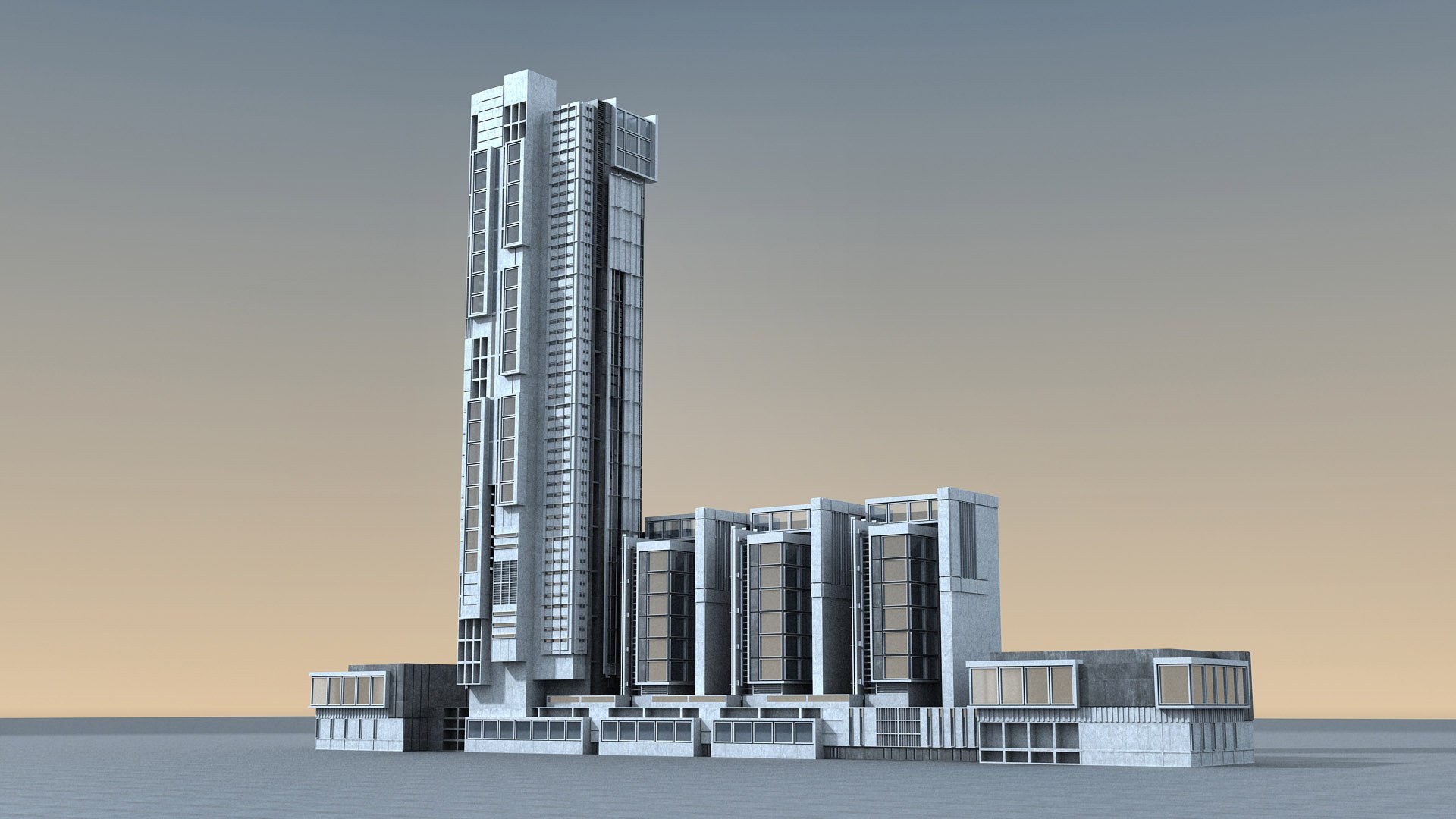 Future Building 034 3D - TurboSquid 2293645