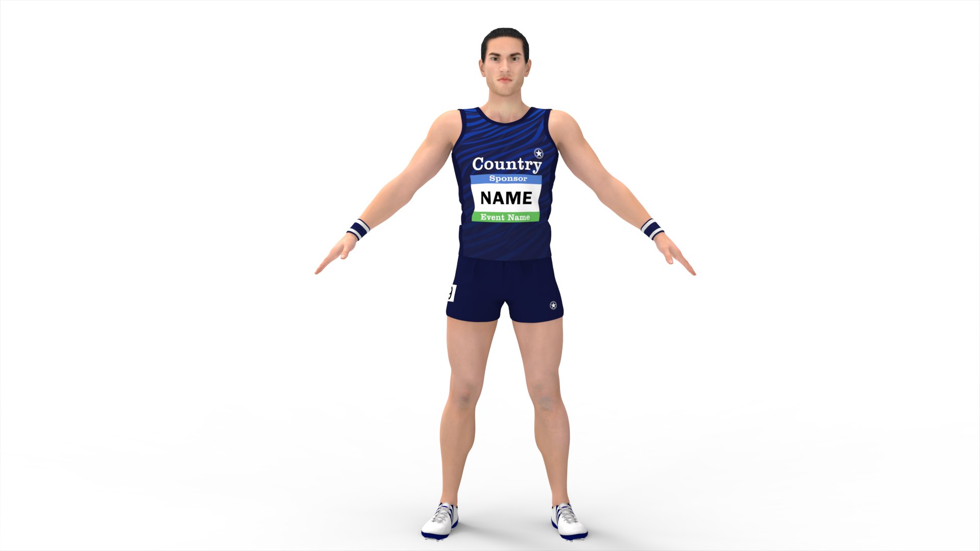 3D Athlete Runner - TurboSquid 2003710